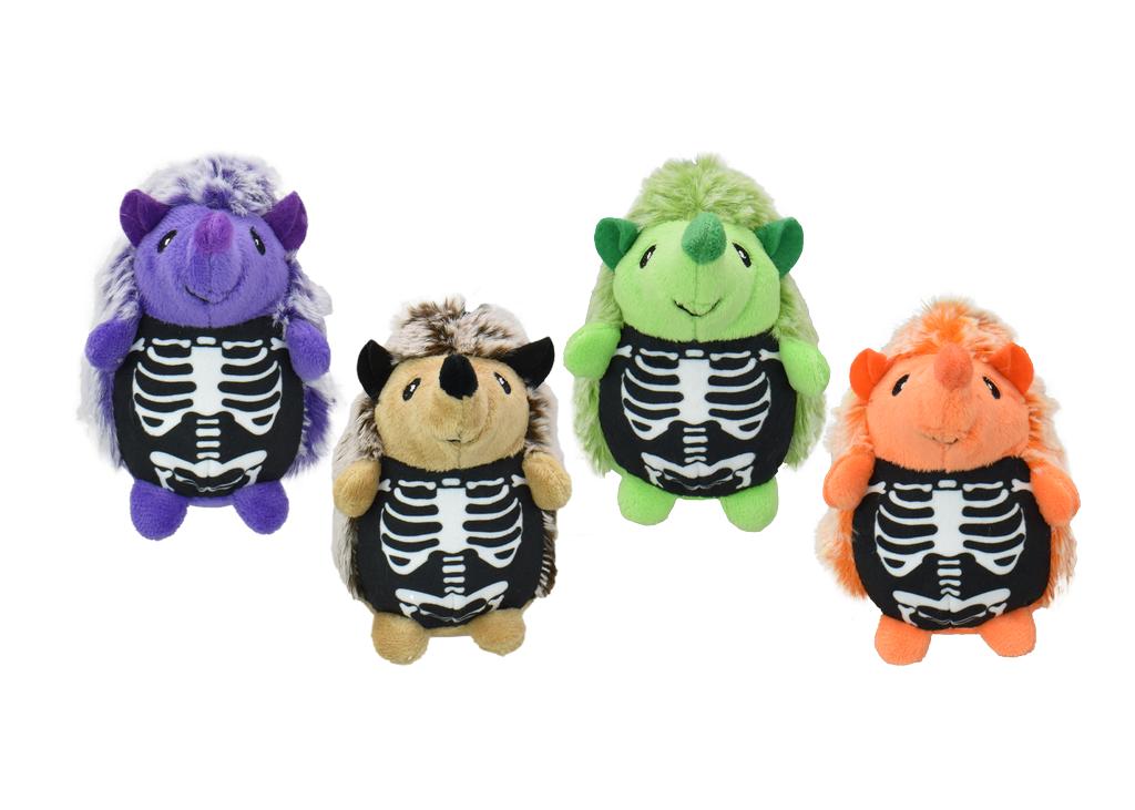 Treats Unleashed | Multipet Multipet Skeleton Hedgehog Plush Dog Toy